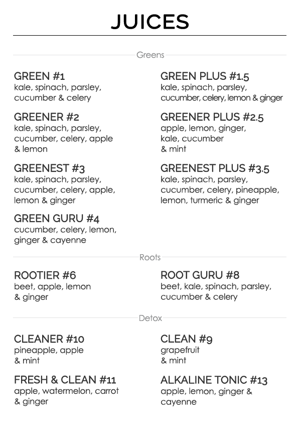 Immunity Juices - Post workout smoothies + shots + acai + superfoods ...